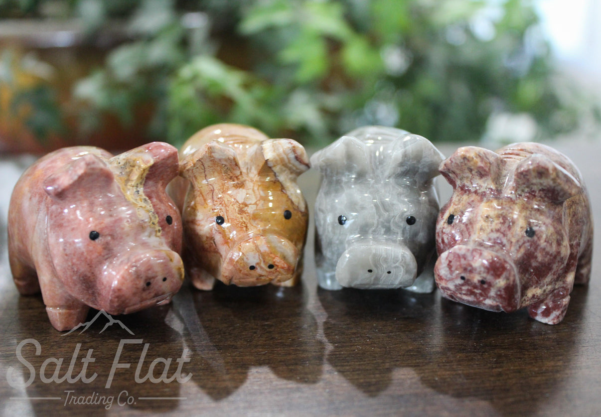 2'' Marble Pig – Salt Flat Trading Co.