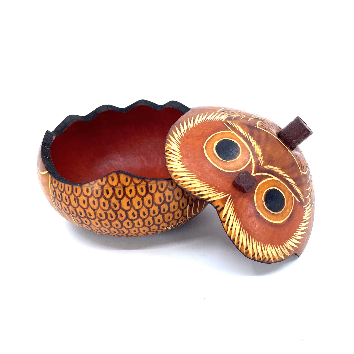 Blond Owl Petite Gourd Box – Salt Flat Trading Co.